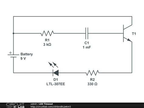 Can I Use A Capacitor And A Transistor To Create A Circuit Which Automatically Turns Off An Led