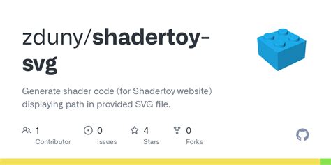 GitHub Zduny Shadertoy Svg Generate Shader Code For Shadertoy Website Displaying Path In