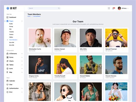 Team Member Ui Design By Bala Ux On Dribbble