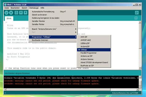 USBasp Programmer Arduino Programmer Vista Mikrocontroller Elektronik De