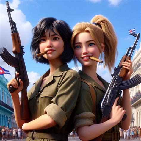 Disney Cuban Revolutionaries Hana And Rain By Feareffect2redux On Deviantart