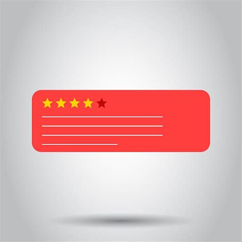 Premium Vector Review Feedback Rating Bubble With Star Icon Vector Illustration On White