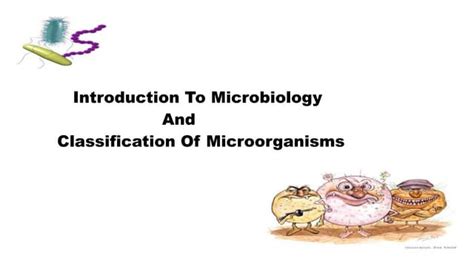 Introduction To Microbiology And Classification Of Microorganisms Pptx