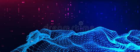 Vector Wave Lines Flowing Dynamic Illustration Concept Of Digital Technology Stock Vector