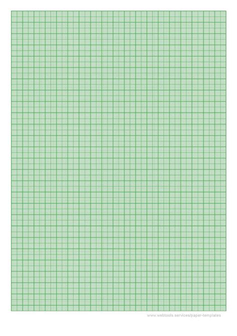 Green Graph Paper Printable Pl