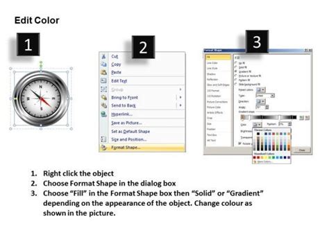 Editable Compass Powerpoint Slides And Clipart Graphics