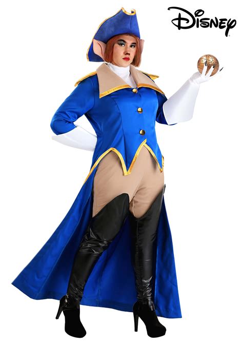 Plus Size Womens Disney Treasure Planet Captain Amelia Costume