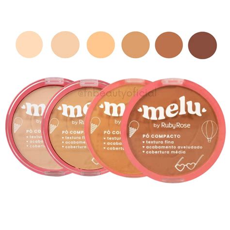 Pó Compacto Facial Ruby Rose Melu 10g Ruby Rose