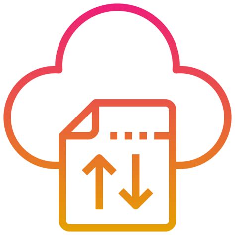 Data Transfer Generic Gradient Outline Icon Data Transfer Generic Gradient Outline Icon