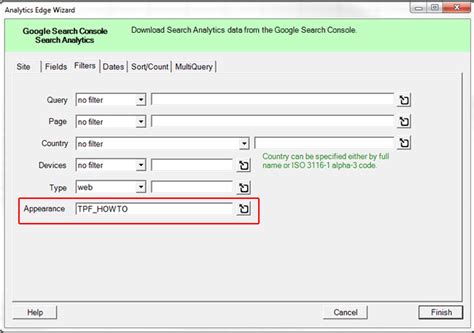 Beyond The 1k Limit How To Bulk Export Data From Gsc By Search Appearance Via Analytics Edge