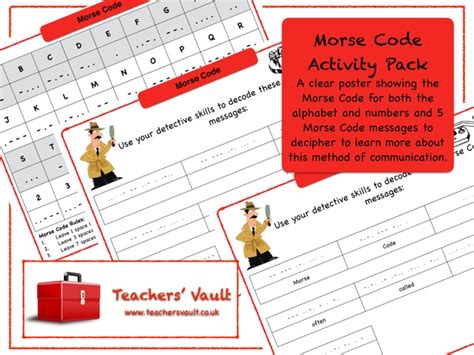 Morse Code Activity Pack Teaching Resources