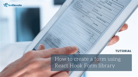 How To Create A Form Using React Hook Form Library Soldevelo