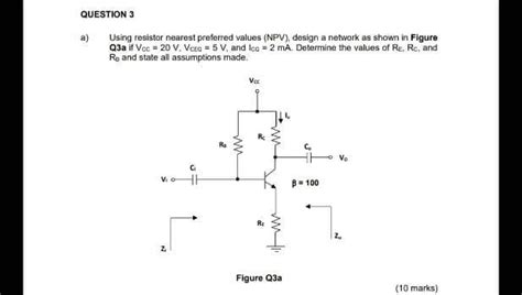Solved QUESTION Using Resistor Nearest Preferred Values Chegg