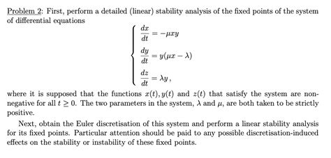 Solved Problem First Perform A Detailed Linear Chegg Com