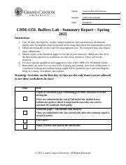 Mastering Buffer Systems CHM L Lab Summary Guide Course Hero