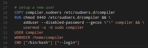 Dockerfile Syntax Highlighting For Escaped Quotes Is Not Quite Right Dockerfile Language