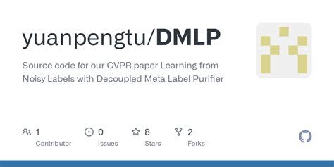 Github Yuanpengtudmlp Source Code For Our Cvpr Paper Learning From Noisy Labels With