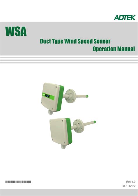 ADTEK WSA OPERATION MANUAL Pdf Download ManualsLib