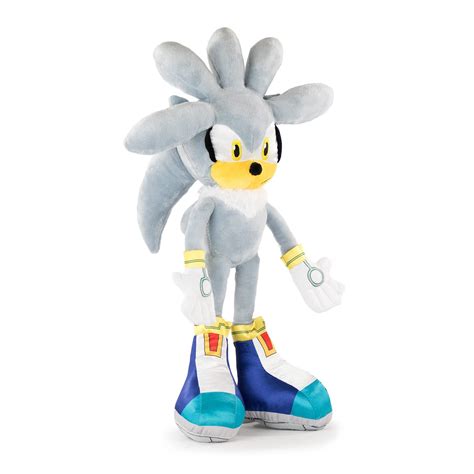 Sonic The Hedgehog 35th Anniversary Silver Jakks Pacific Plush Silver