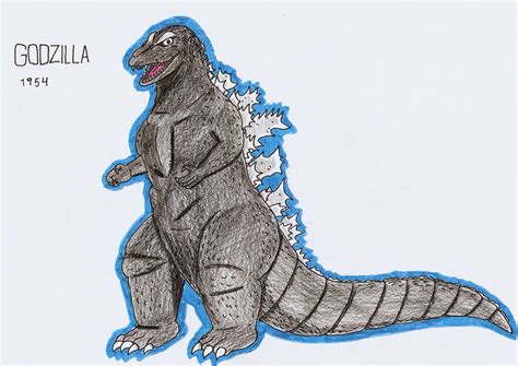 Godzilla 1954 By Johndrawfatties On Deviantart