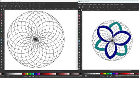 How To Cut Intersecting Circles In Inkscape Graphic Design Stack Exchange