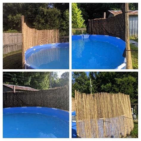 Adding Privacy To Intex Pool Pool Life Intex Pool Pool