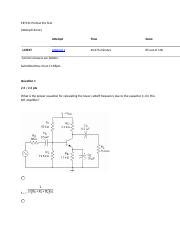 EET121 PreTest Pre Test Docx EET121 PreTest Pre Test Attempt History LATEST Attempt Time Score