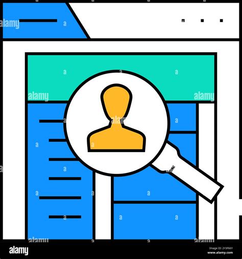 Contextual Inquiry Ux Ui Design Icon Color Illustration Stock Vector Image And Art Alamy