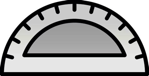 Protractor Vector Icon Design 25180010 Vector Art At Vecteezy