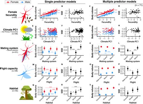 Ultimate Predictors Of Male And Female Body Size And Sexual Size Download Scientific Diagram