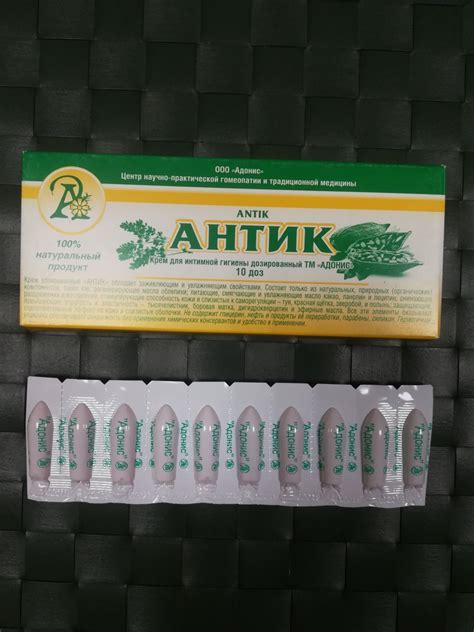 Вагинальные свечи АДОНИС Антик «Эффективные свечи отзывы