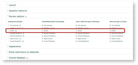 Quiz Hide Grades Clarksons Documentation Library