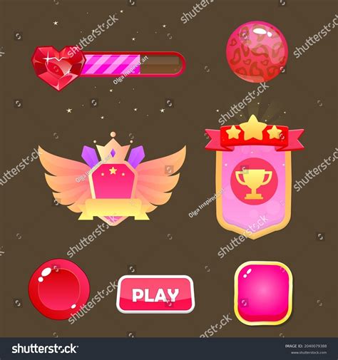 Game Ui Set Buttons Pop Windows เวกเตอร์สต็อก ปลอดค่าลิขสิทธิ์ 2040079388 Shutterstock