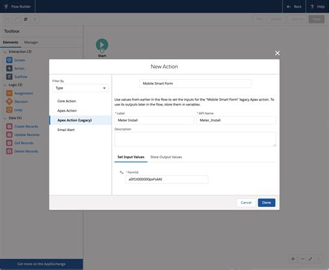 how to deploy smart forms using salesforce flow hardcoded smart form id smart forms portal