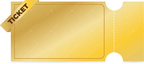 골드 티켓 황금 격리 된 템플릿 쿠폰 및 흰색 배경에 바우처 티켓 골든 티켓 티켓 템플릿 Png 일러스트 및 벡터 에