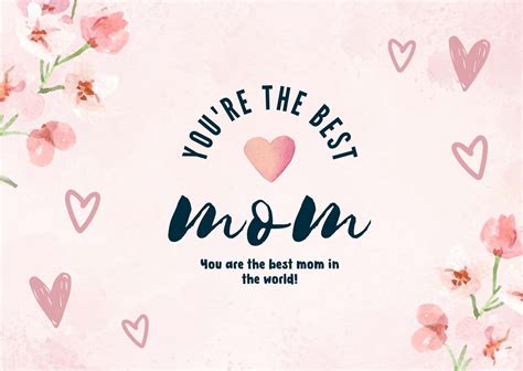 Download Best Mom Mothers Day Card Wallpaper