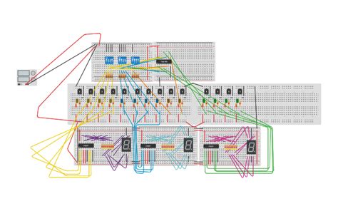 Circuit Design Tp4 Additionneur De 4 Bits Tinkercad