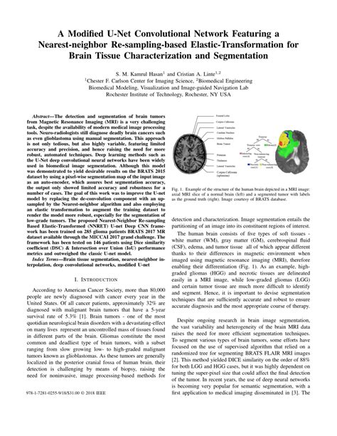Pdf A Modified U Net Convolutional Network Featuring A Nearest Neighbor Re Sampling Based