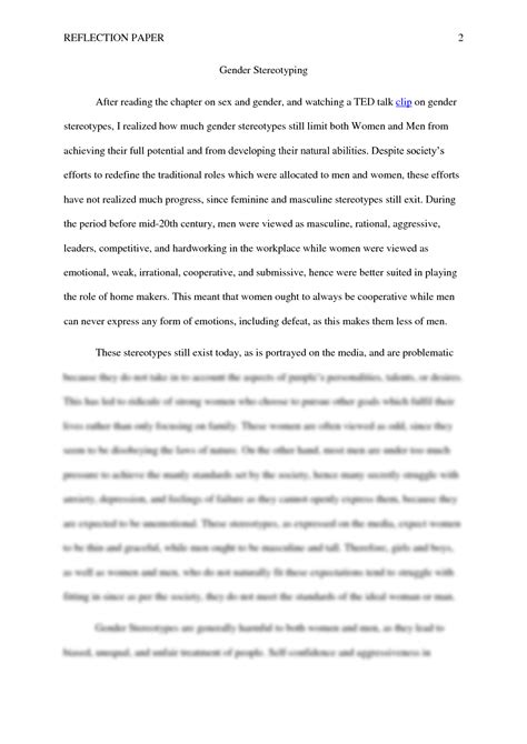 Solution Reflection Paper On Sex And Gender Studypool Solution Reflection Paper On Sex And Gender Studypool