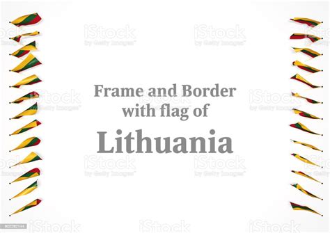 프레임과 리투아니아의 국기와 국경입니다 3 차원 일러스트 레이 션 0명에 대한 스톡 사진 및 기타 이미지 0명 공란 교육 Istock