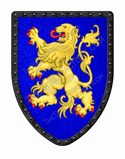 Rampant Lion Shields Battle Or Walll Hanging
