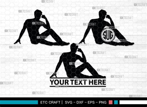 Sexy Man Monogram Sexy Man Silhouette Sexy Man Svg Male Strippers S So Fontsy