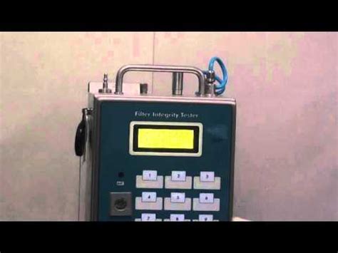 How To Make A Bubble Point Test Program In Filter Integrity Tester It