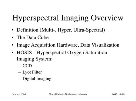 PPT ECEU Subsurface Imaging Course Notes Part Imaging With Light Hyperspectral