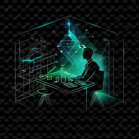 Neon Fractal Effect With A Candidate At A Math Conference La Neon Line