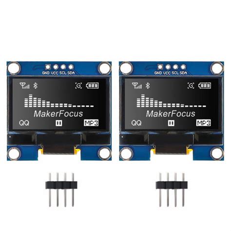 Getuscart Makerfocus 2pcs Oled Display Module I2c 128x64 13 Inch