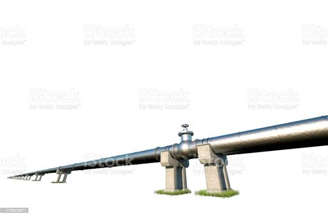 파이프 라인은 파이프를 통해 석유와 가스를 수송 흰색 배경에 격리 기술 정치 원자재 경제학 공간을 복사합니다 3d 렌더링 3d 그림 0명에 대한 스톡 사진 및 기타 이미지