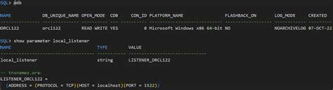 Why My Oracle Database Is Not Dynamically Registered With The Listener
