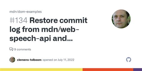 Restore Commit Log From Mdnweb Speech Api And Mdnwebgl Examples