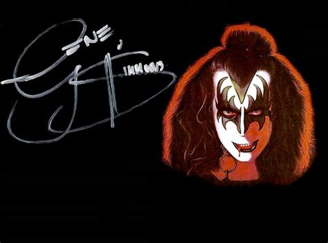 Gene Simmons Kiss Autograph Autograph Coa Etsy